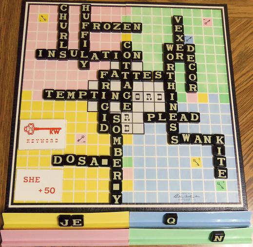 Keyword - Parker Brothers' answer to Scrabble.